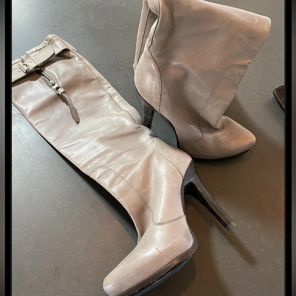 Barbara Bui | Shoes | Barbara Bui Grey Sexy Stiletto Boots 39 9 Us ...